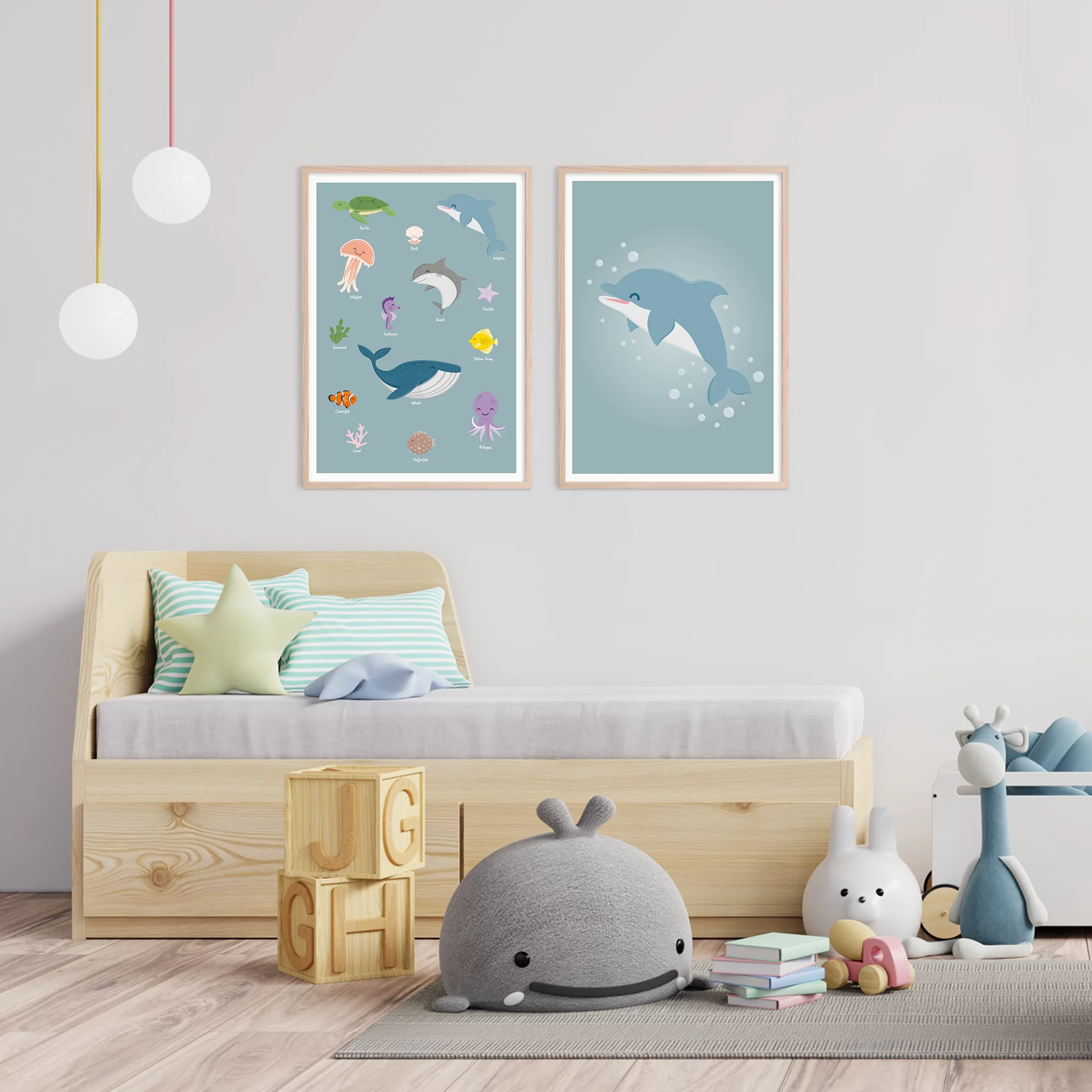 Julisteita syvyyksien merenelävistä | Taianomainen lastenhuone